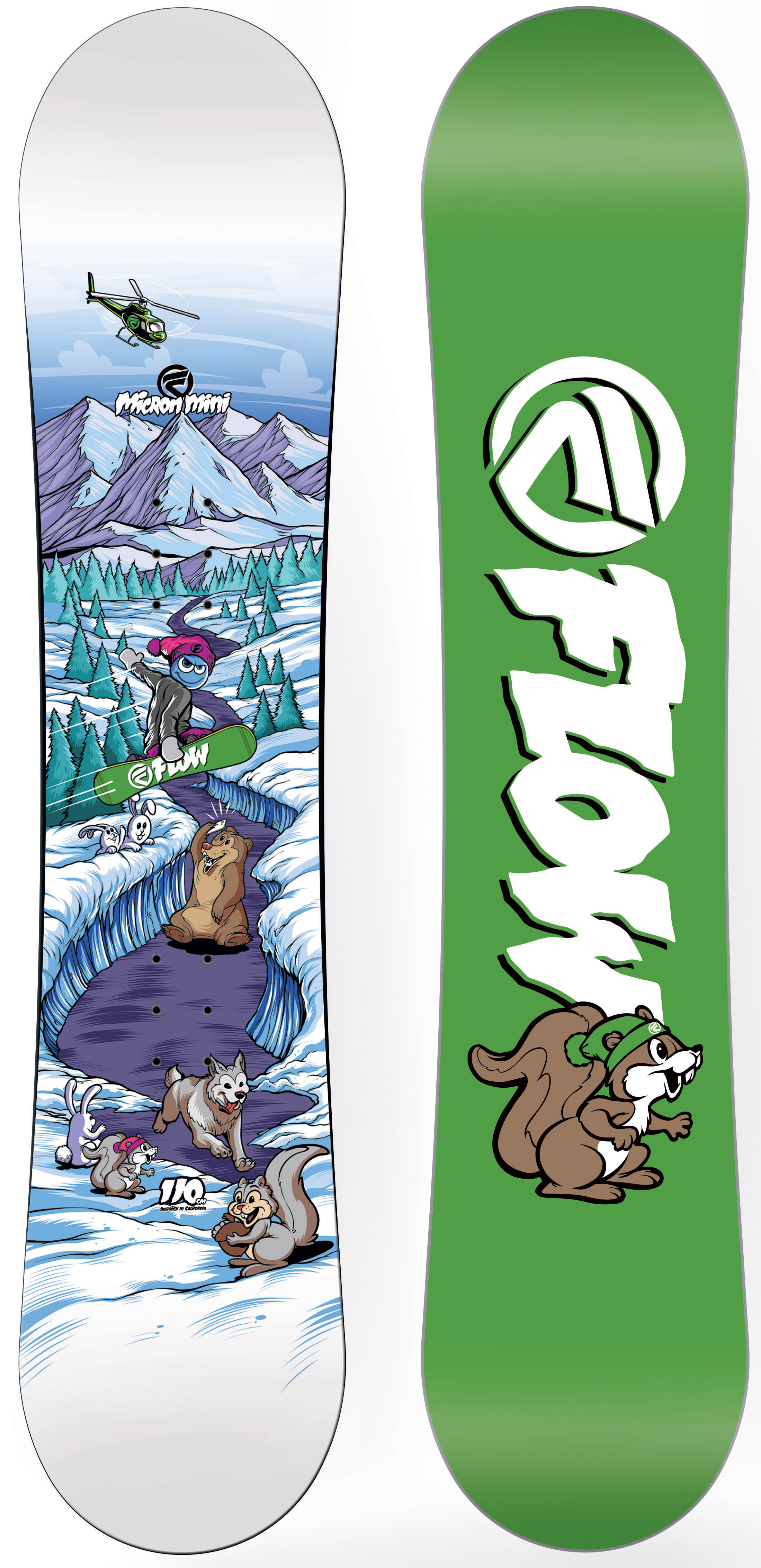 Flow Micron Mini Snowboard - Small 2017 | Mount Everest